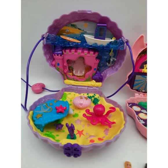 Mattel | Toys | 29 Polly Pocket Tiny Power Seashell Purse Compact Llama ...